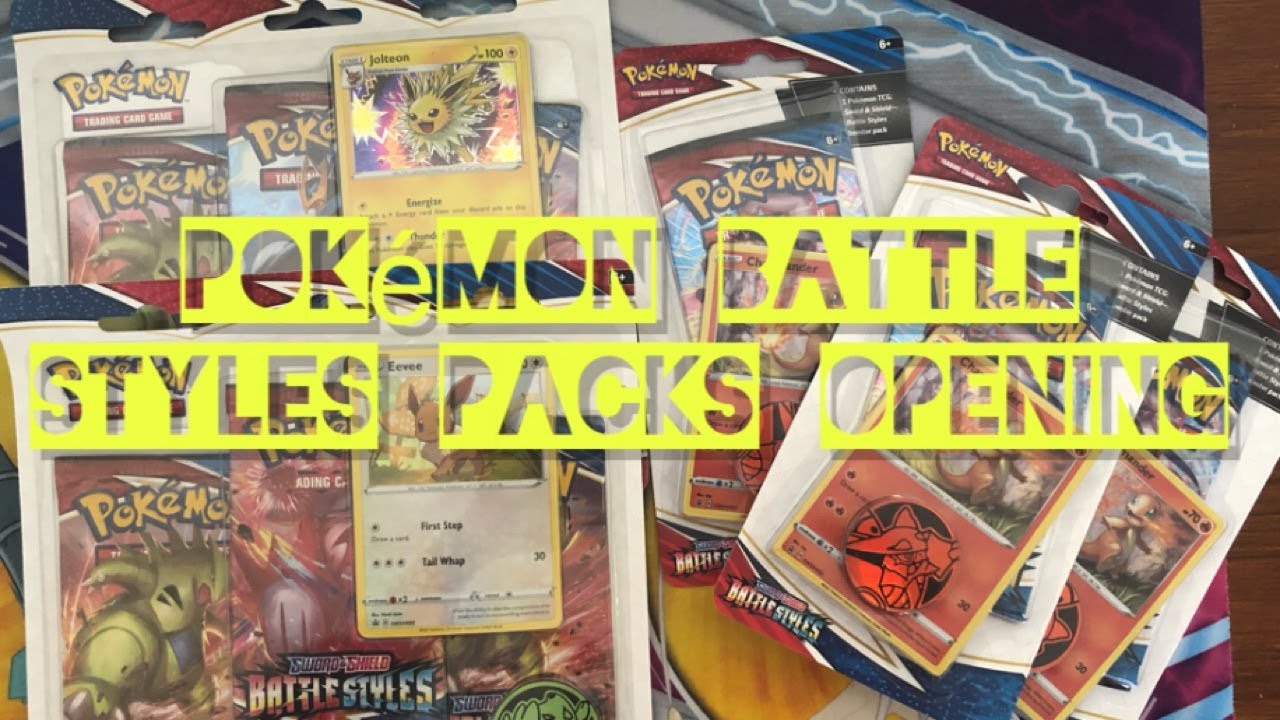 POKEMON Battle Styles packs OPENING - YouTube