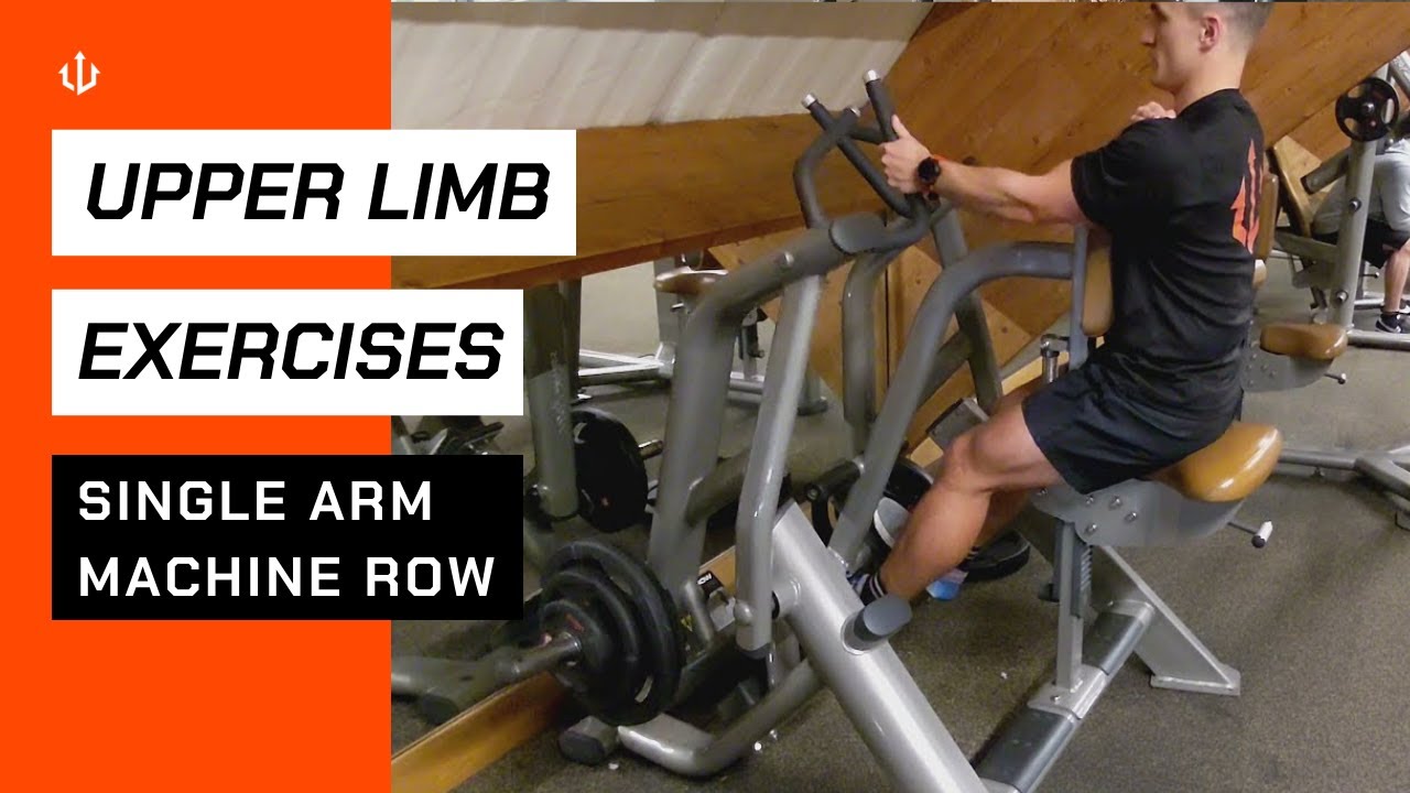Single Arm Machine row - YouTube