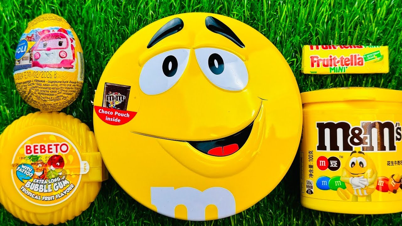Satisfying Video | Unpacking and Mixing Yummy Candy in Yellow Original ...