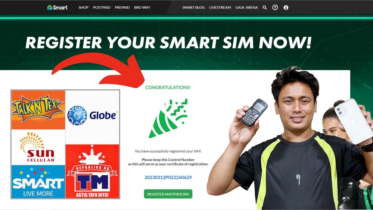 Sim Card Registration | How to Register Online? SMART TNT GLOBE TM SUN ...