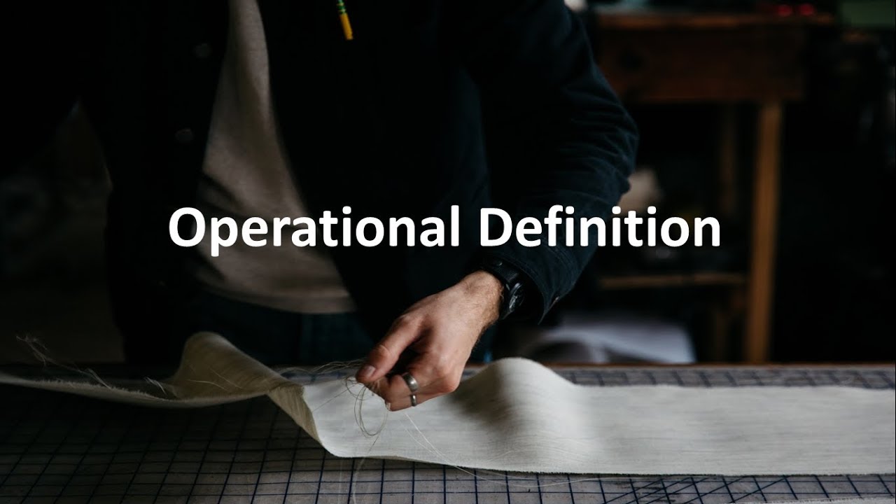 Six Sigma Training Video| Operational Definition | ACTSol & Associates ...