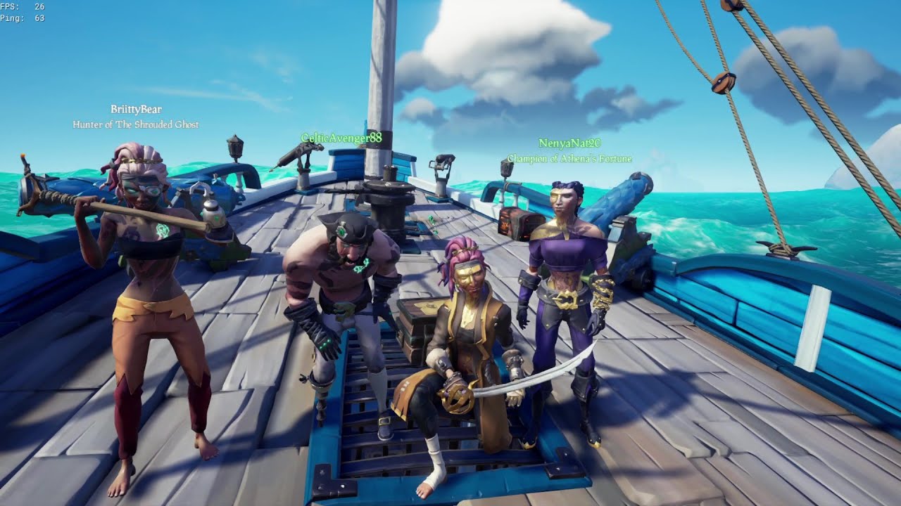 I met the legendary BrittyBear and this is how it went Sea of Thieves ...