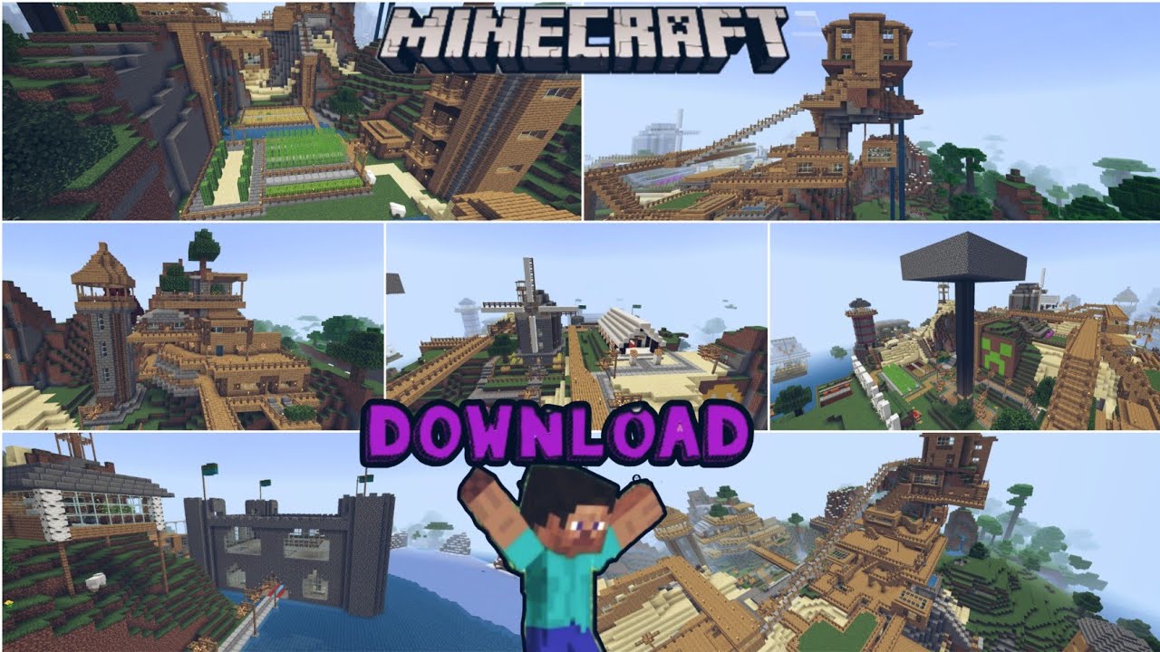 Best Survival World Download And True For Minecraft PE | 1.21 Best ...