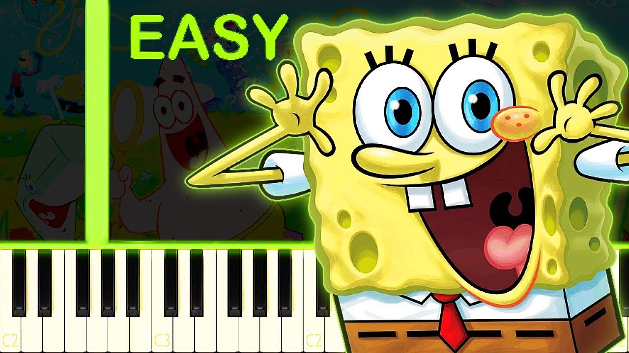 SPONGEBOB SQUAREPANTS THEME - EASY Piano Tutorial Chords - Chordify