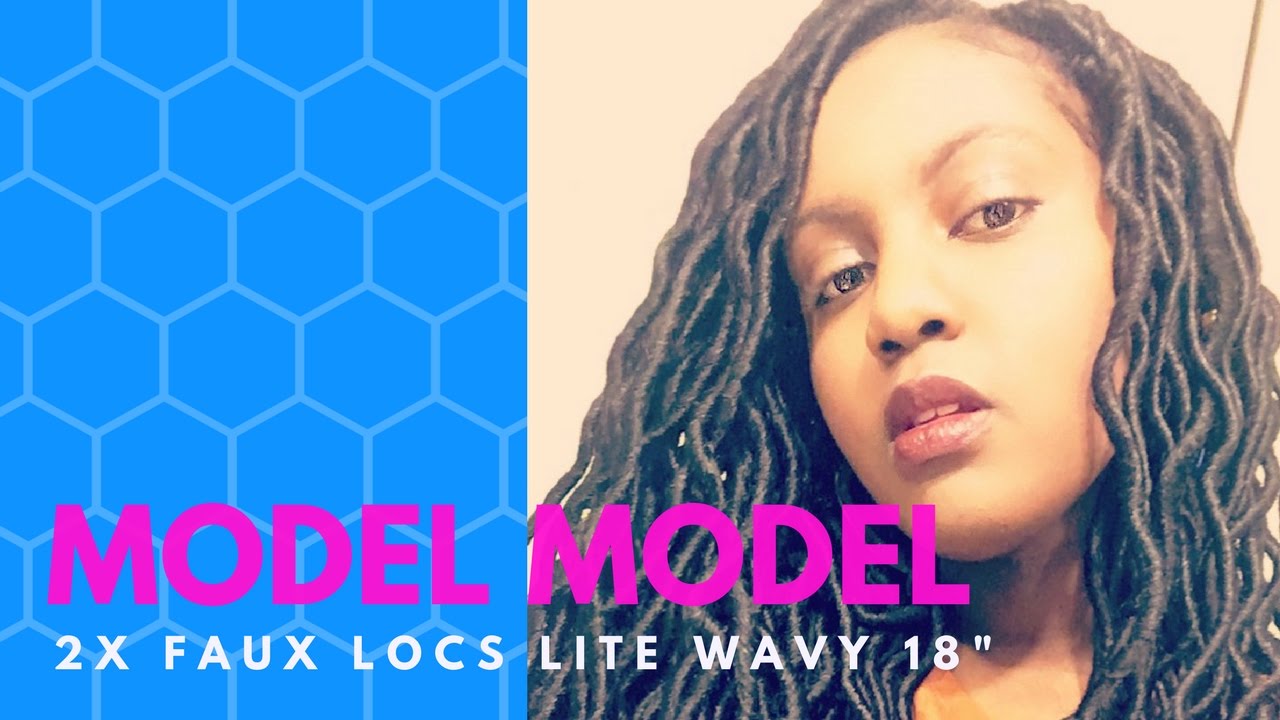 Model Model 2x Soft Faux Locs Lite Wavy | Model Model or Freetress ...