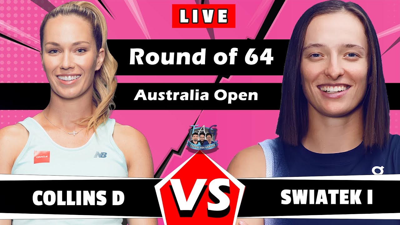 Iga Świątek's vs Danielle COLLINS • Australian Open 2024 Round 64 - AO ...