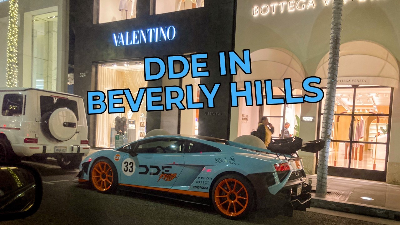 I Found Dave DDE & His Lamborghini in Beverly Hills + CLK Black Series ...