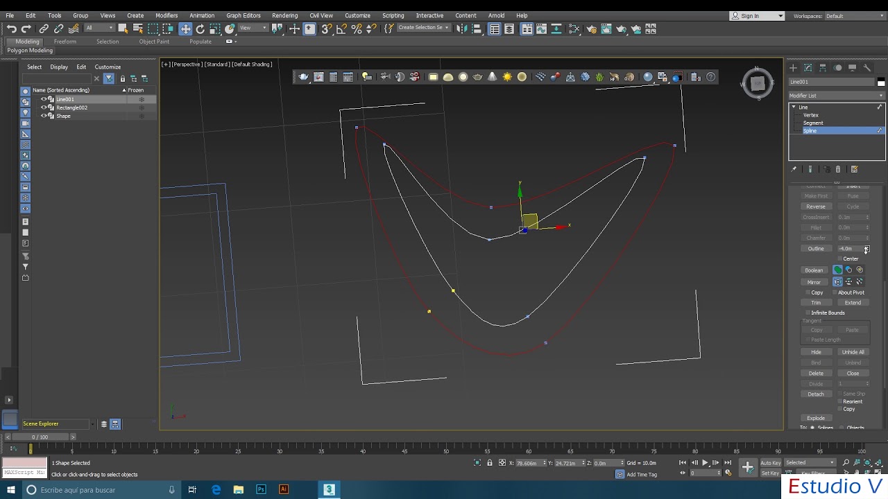 Outline - 3ds Max 2019 Architectural Workshop - YouTube