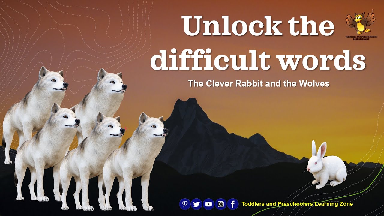 Clever Rabbit and the wolves | Vocabulary - YouTube