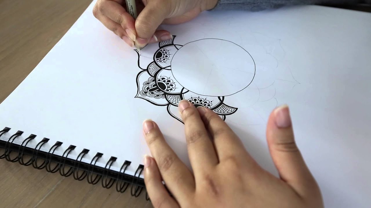 Speed Drawing Pattern 001 - YouTube