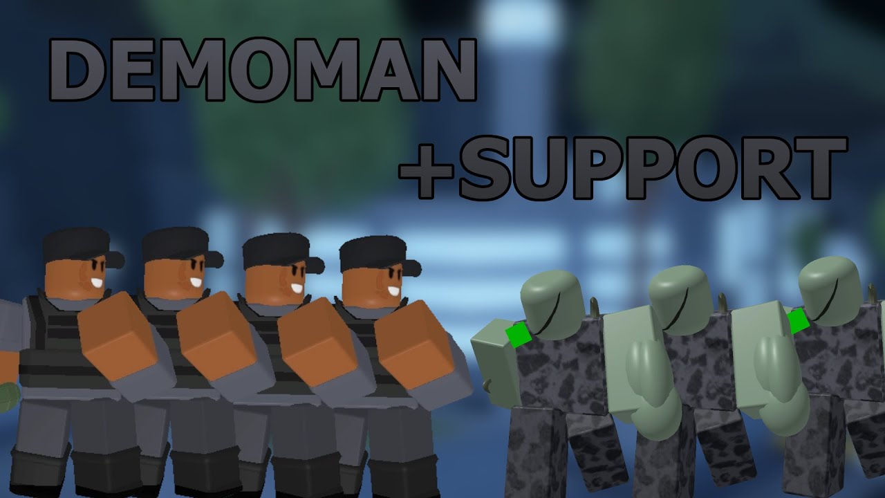 Demoman + Support VS Molten Mode Tower Defense Simulator - YouTube