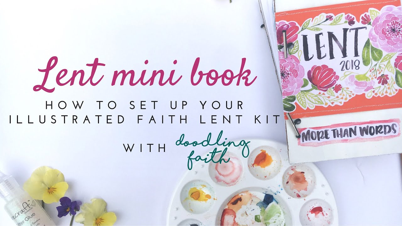 Illustrated Faith Lent Mini Book Tutorial | Doodling Faith - YouTube