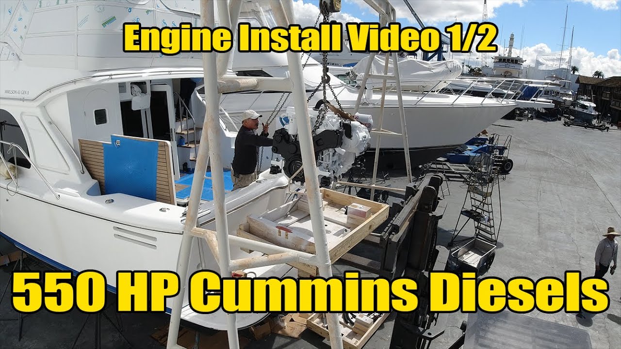 Installing two 550 Horsepower Cummins Diesels in a 2020 Gen II Mikelson ...