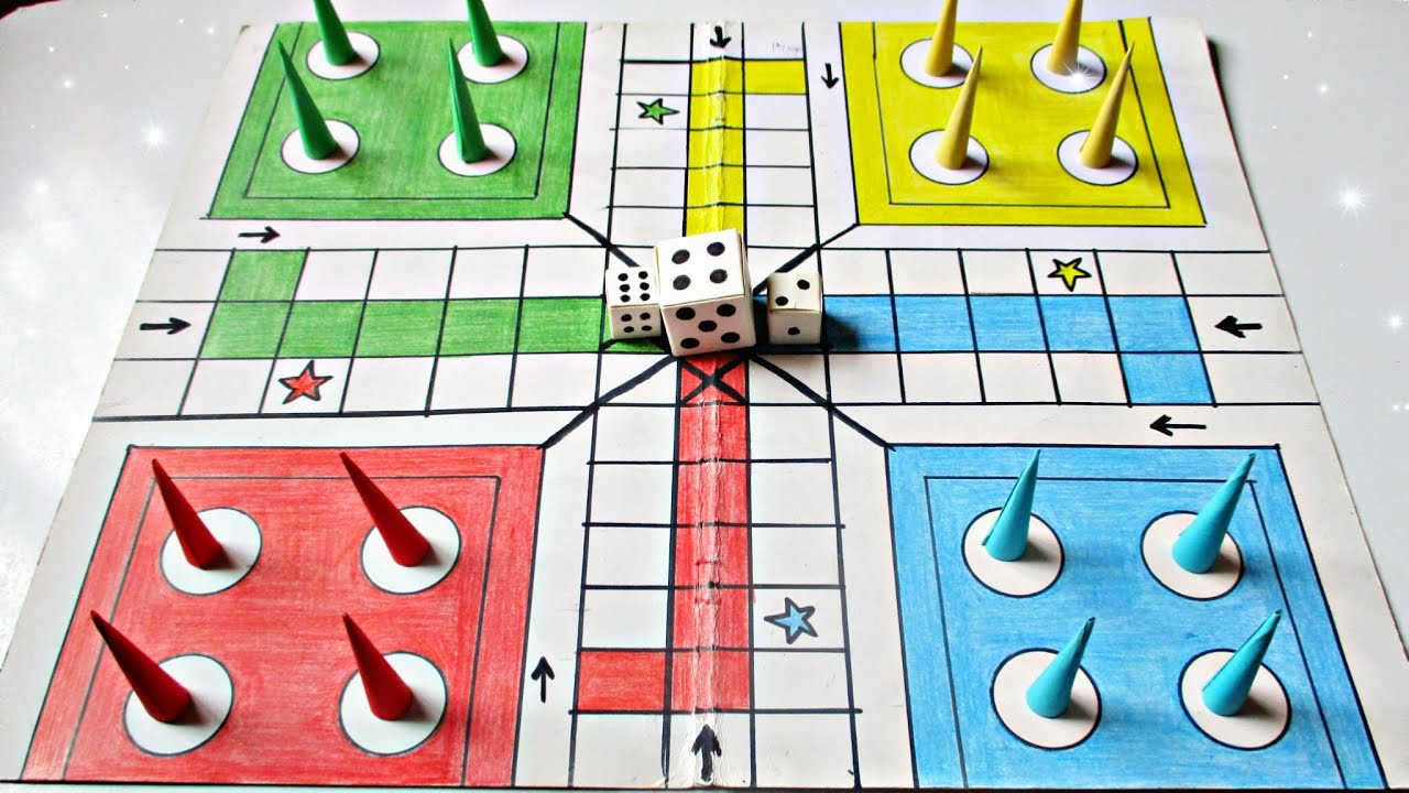 Handmade DIY Foldable Ludo Board | Best Out Of Waste | Game Craft Ideas ...