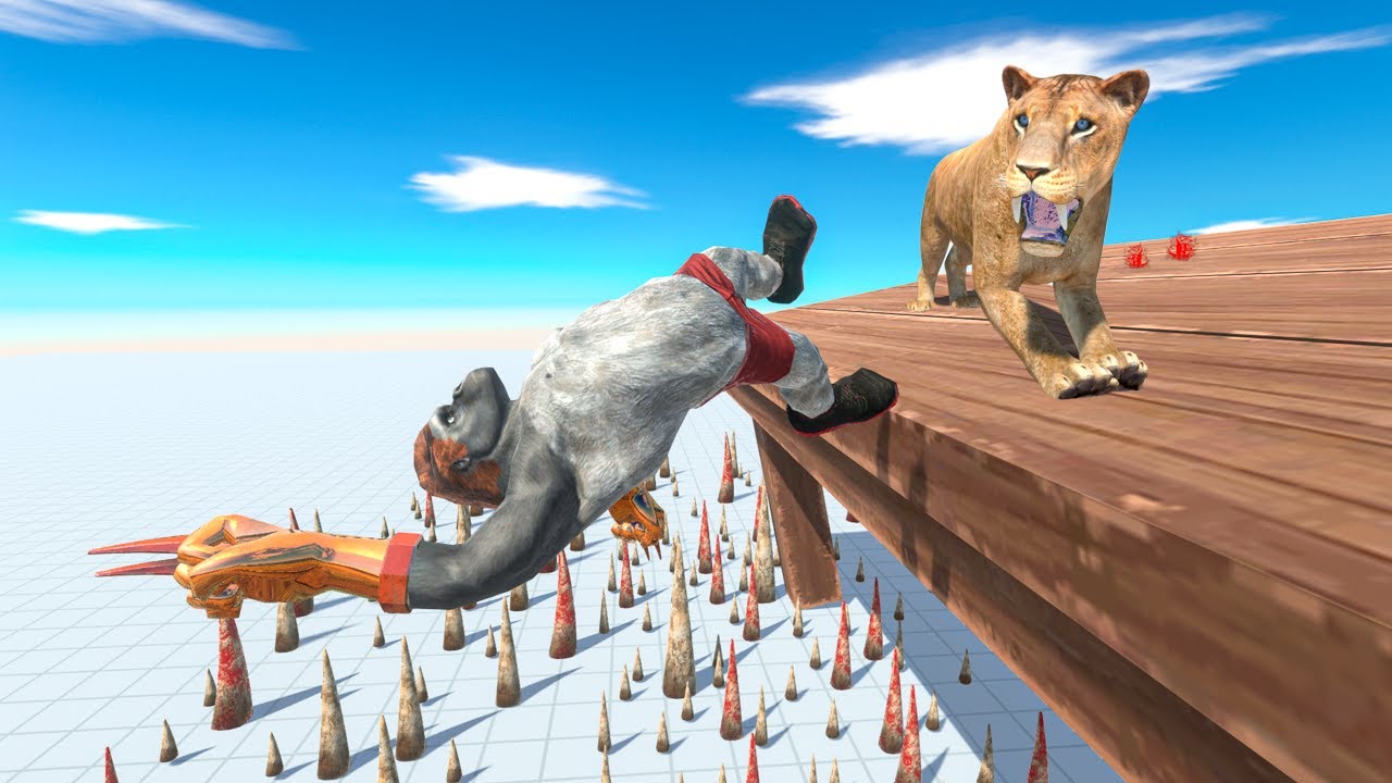 PRIMATES vs PREHISTORICS vs CARNIVORES | TABLE BATTLE and SPIKES ...