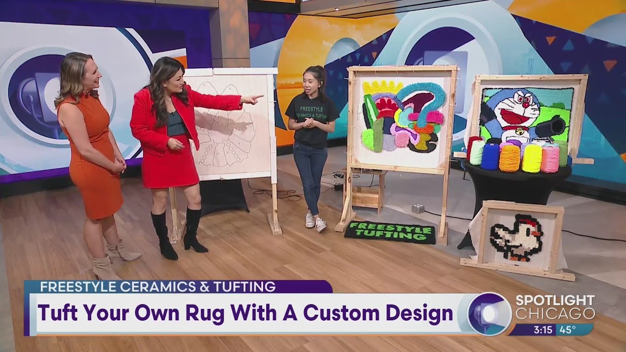 Tuft Your Own Rug With A Custom Design - YouTube