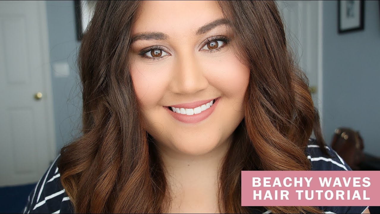 How to: Everyday Beachy Waves for THICK HAIR | Meagan Aguayo - YouTube