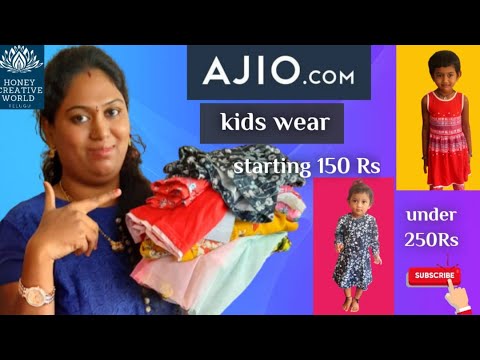 A jio kids shopping haul || Ajio kidswear hall everything under 250 ...