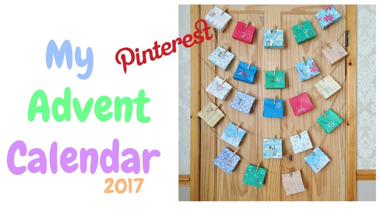 My Advent Calendar 2017 // Homemade - YouTube