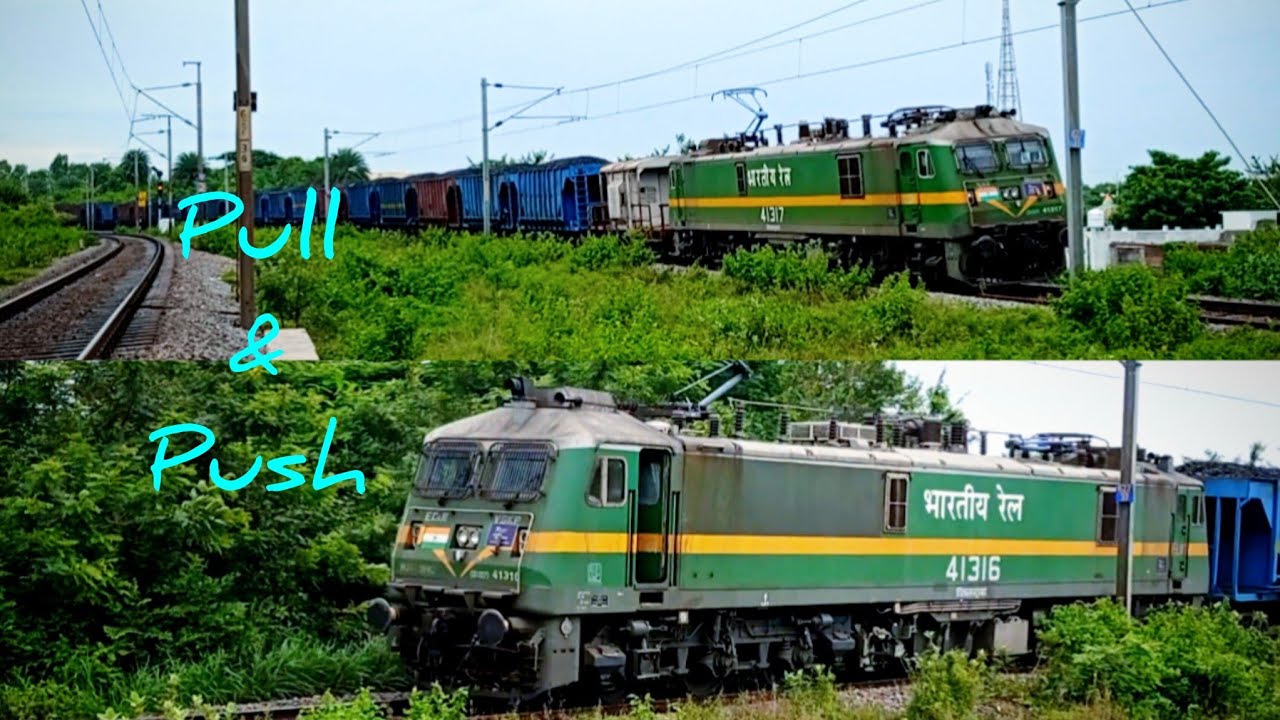 Push And Pull WAG-9 Electric Locomotive #indianrailways #railway # ...