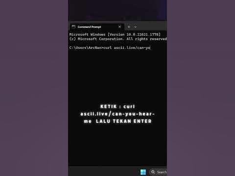 Cara membuat ASCII Rick Roll di Command Prompt (CMD) 🕺🏻 - YouTube