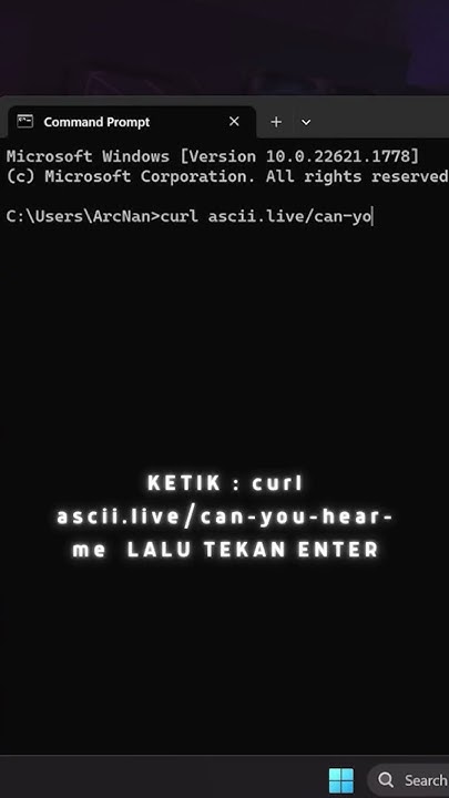 Cara membuat ASCII Rick Roll di Command Prompt (CMD) 🕺🏻 - YouTube