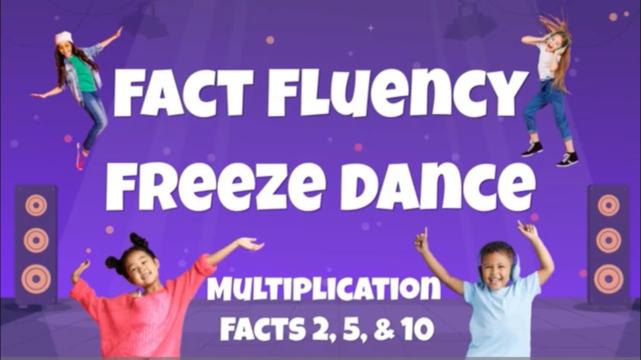 Fact Fluency Freeze Dance - Multiplication Facts 2, 5, & 10 - Grade 3 ...