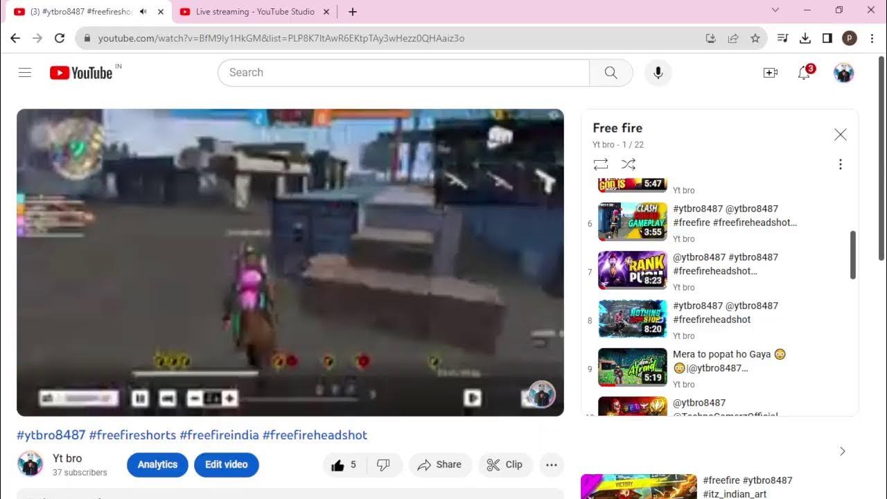 Yt bro Live Stream - YouTube