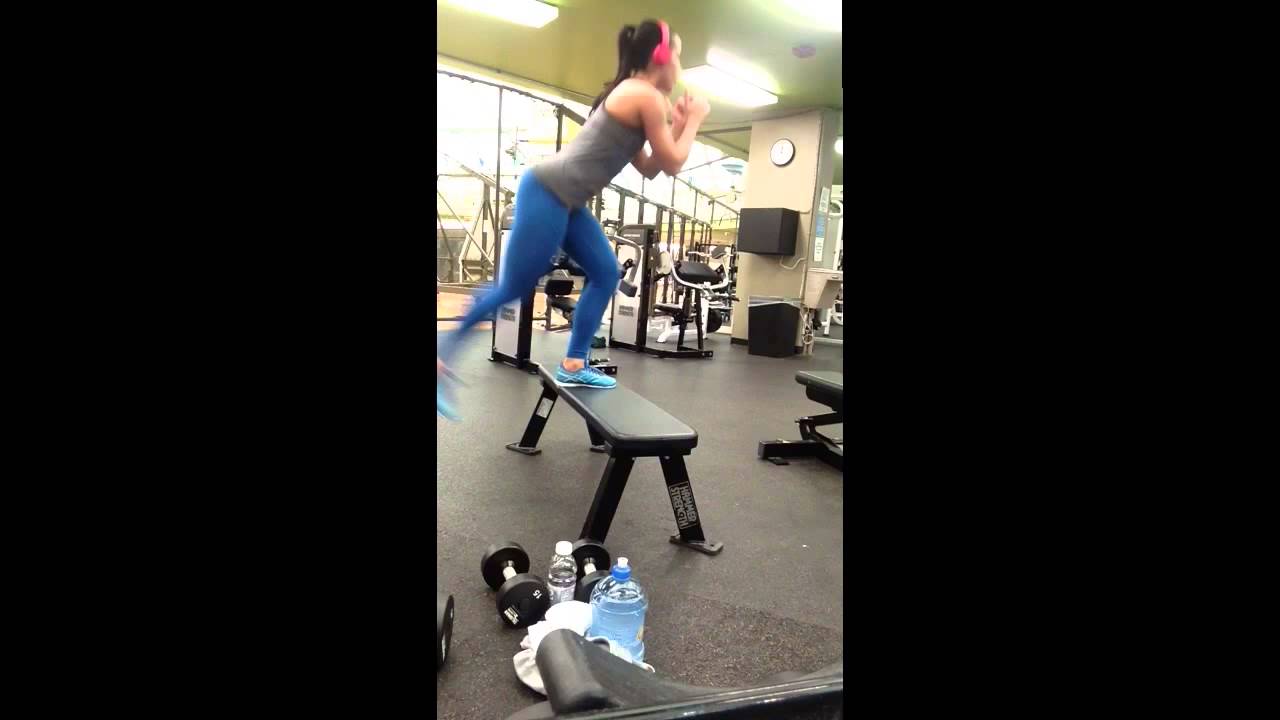 Randi Kennedy Fitness - BW Step up w/ kick back (plyos) - YouTube