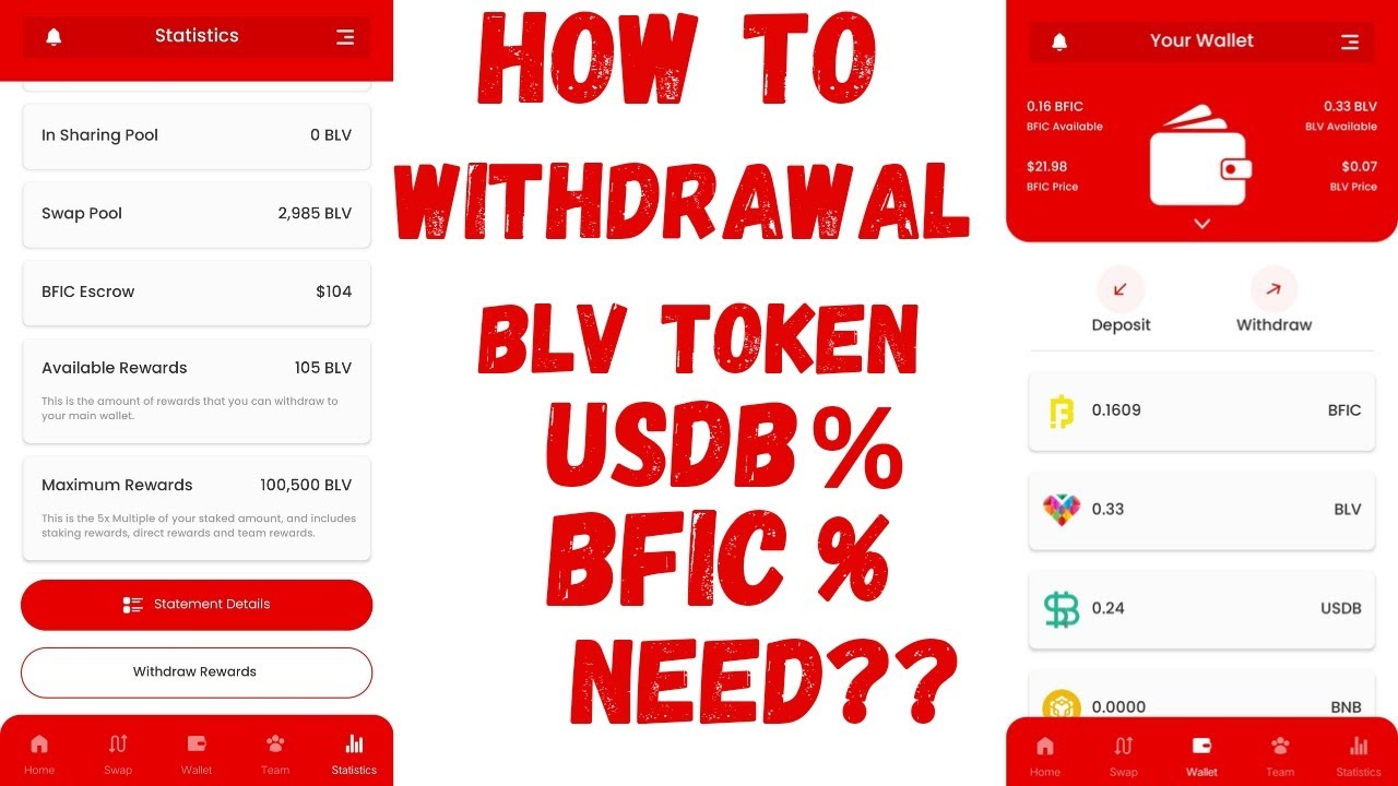 How To Withdrawal|| BLV Token|| USDB%BFIC%Ketni Need Hogi|| - YouTube