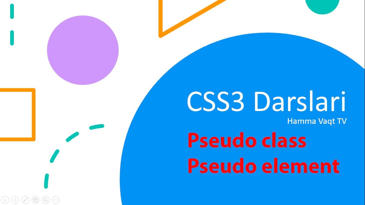 Css3 8 Dars Pseudo Class Pseudo Element Css3 Darslari Ozbek