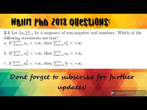 NBHM 2018 Questions||Analysis Section Part 2|| Practice more and more ...