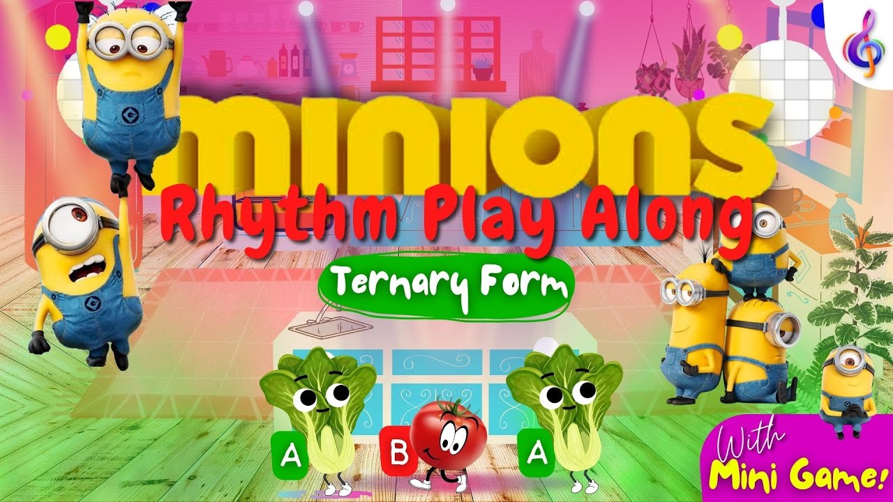 INTERACTIVE MINIONS Rhythm Play Along + MINI GAME| Beginner ...