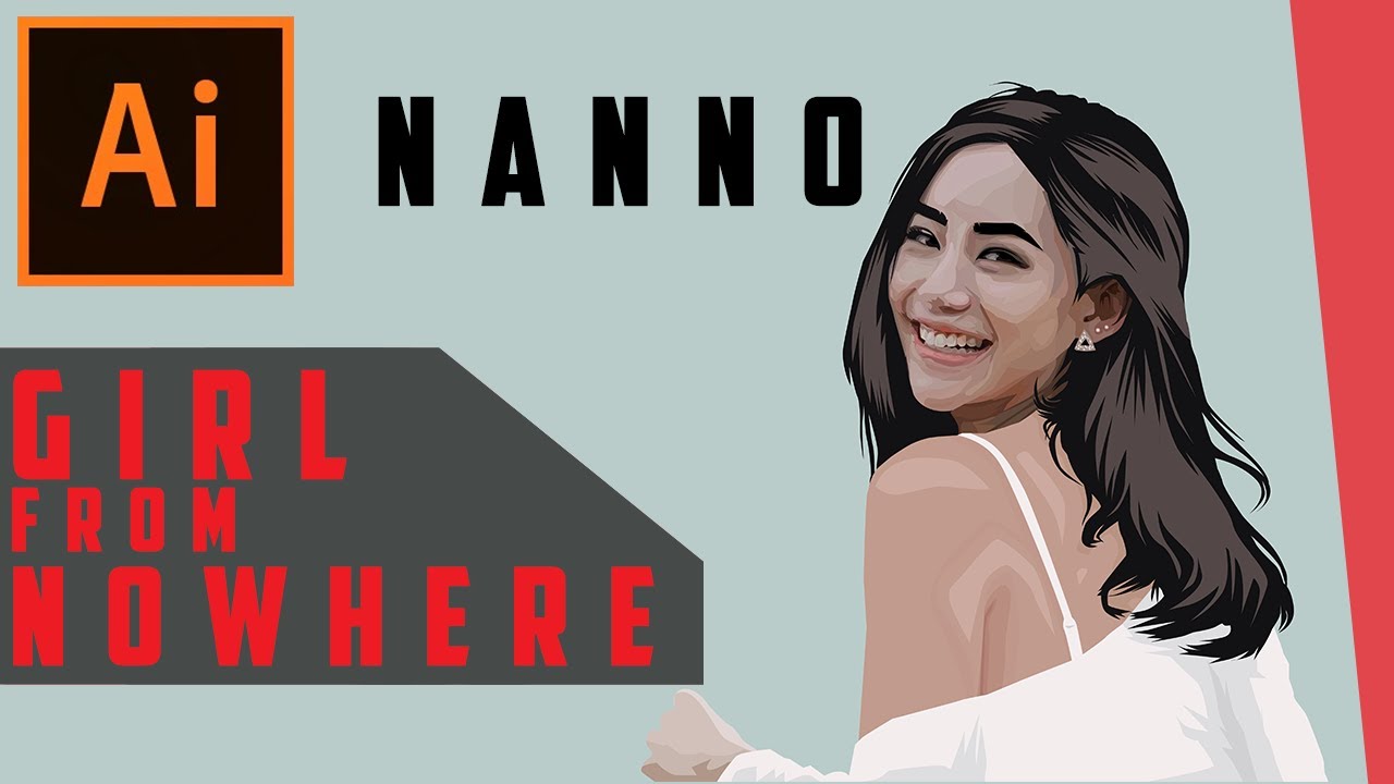 GIRL FROM NOWHERE | (NANNO) REALISTIC VECTOR ART in Adobe Illustrator ...
