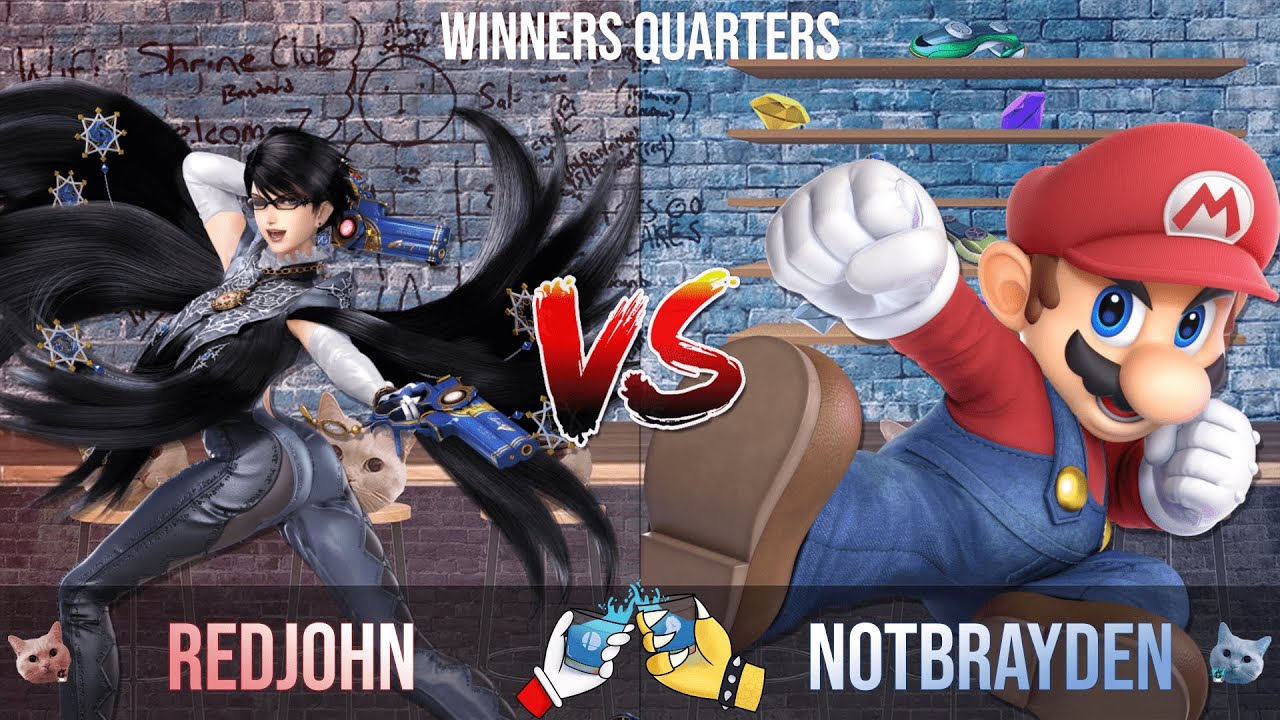 SCSHOTS | REDJOHN (Bayonetta) vs NotBrayden (Mario) | Winners Quarters ...