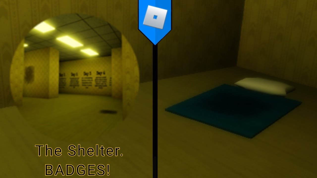 HOW TO GET "The Shelter." BADGES! The Backrooms Roleplay (K. Pixels ...