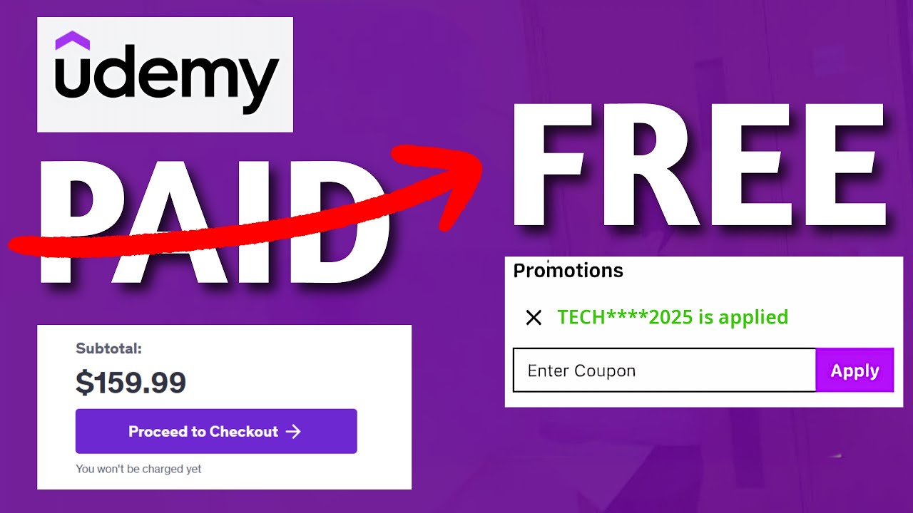 Udemy Coupon Code | Udemy Promo Code | Udemy Discount Code (100% ...