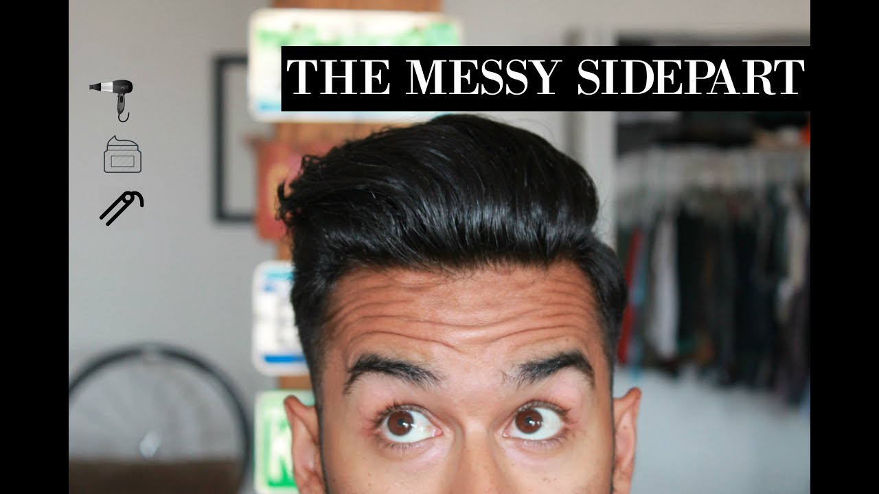 The Messy Sidepart // 5 Minute Hairstyle - YouTube