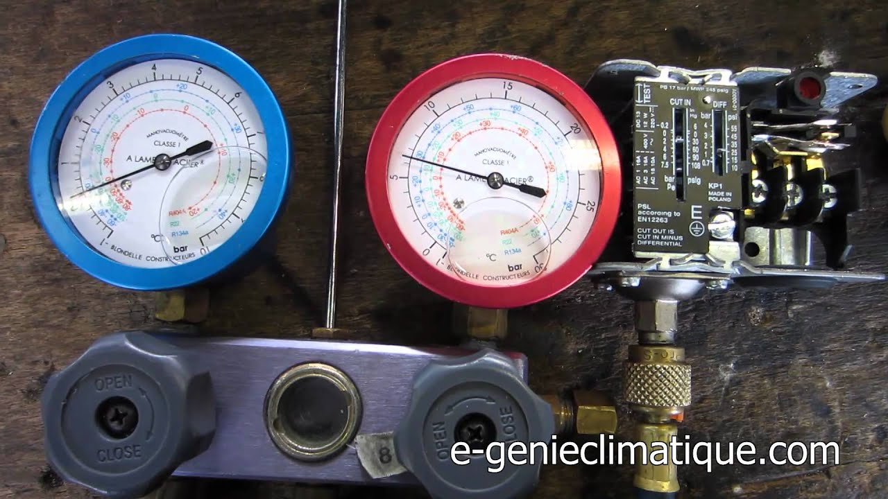 Froid01-Le pressostat BP de régulation-observation de son ...