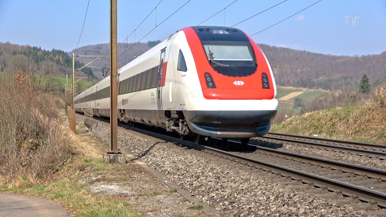 Daily Swiss Train - IR 36 mit Re 460 und EW-Pendelzug und SBB ICN # ...