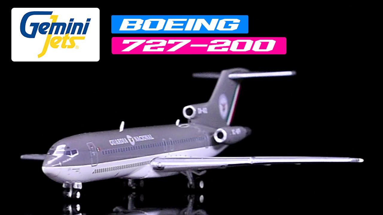 Boeing 727-200 Commercial Aircraft Mexico National Guard 1/400 Diecast ...