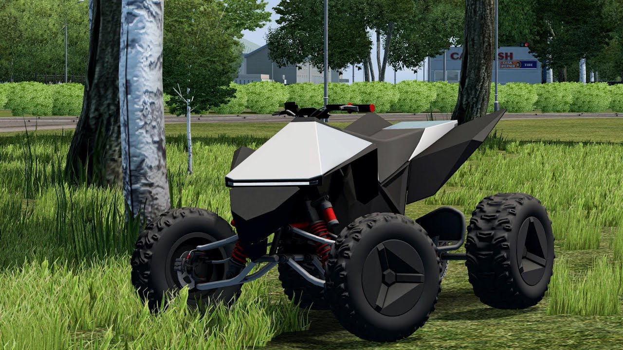 Tesla Cyberquad - City Car Driving | Logitech G29 - YouTube