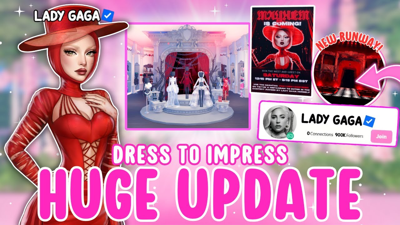 *HOW TO GET LADY GAGA’S EXCLUSIVE ITEMS* IN DRESS TO IMPRESS (NEW CODES ...