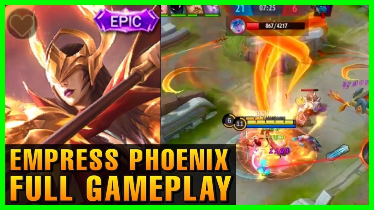 PHARSA EMPRESS PHOENIX FULL GAMEPLAY | EPIC SHOWCASE SKIN | MOBILE ...
