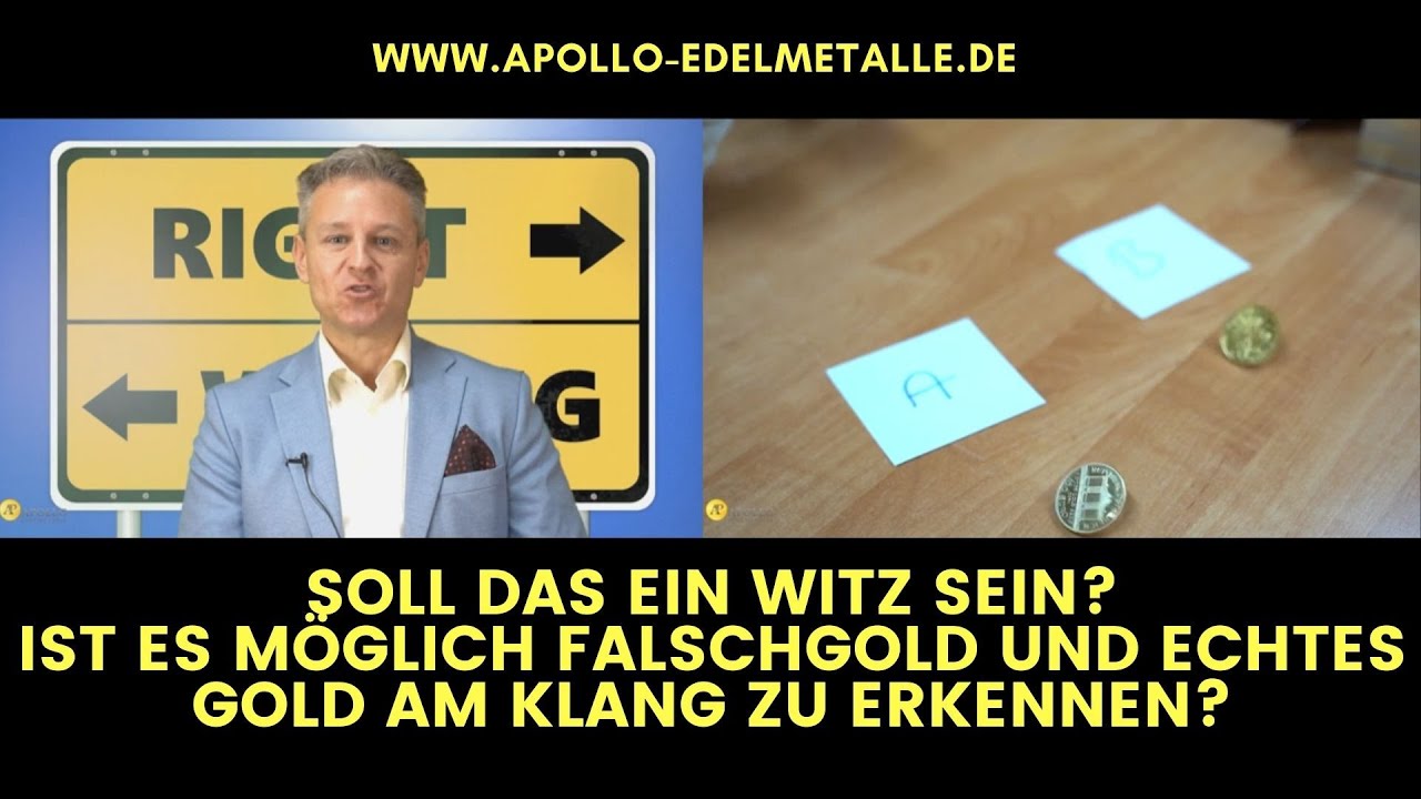Soll das ein Witz sein? Ist es möglich Falschgold und echtes Gold am ...