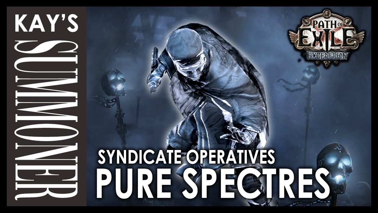 PoE 3.15 - Pure Spectres Necromancer - Syndicate Operatives - YouTube