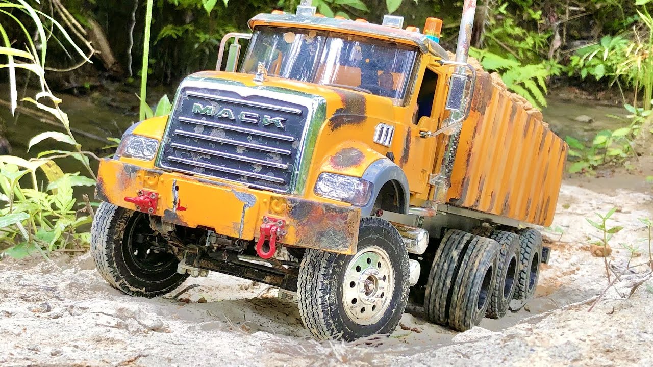 AMAZING RC TRUK / MOBIL TRUK / RC TOY OLD FORD MACK RC TRUCK QUARRY ...