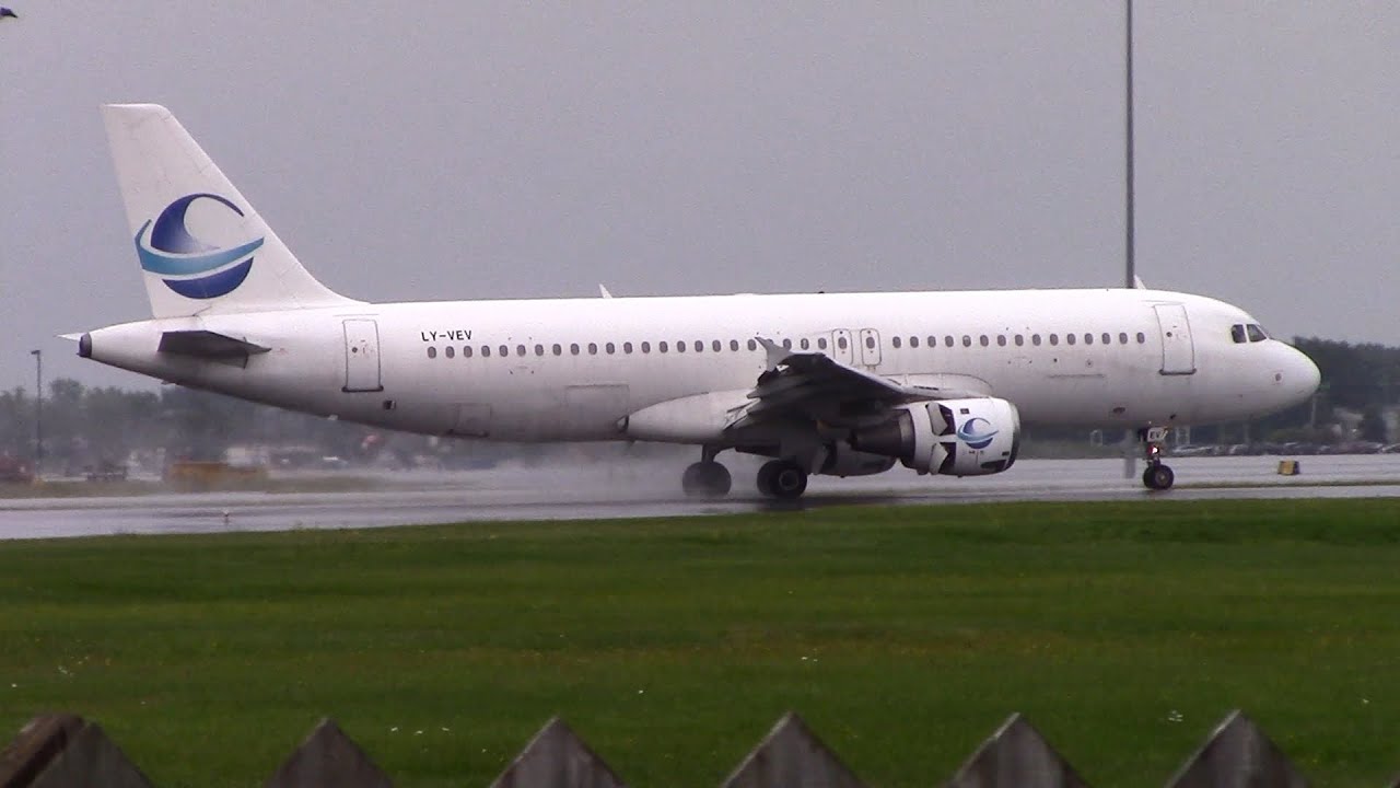 Cubana | Airbus A320-211 wet landing | LY-VEV | Montreal (CYUL) - YouTube