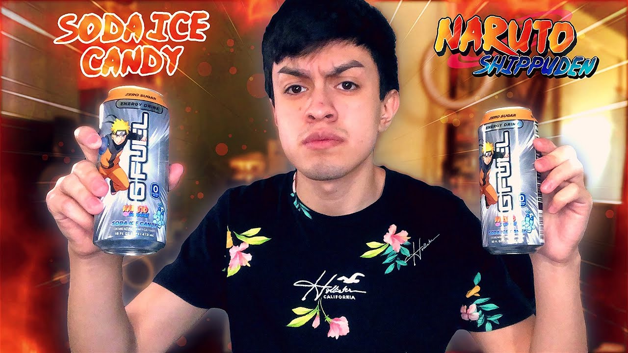 NEW Naruto Soda Ice Candy GFUEL Can Review! - YouTube