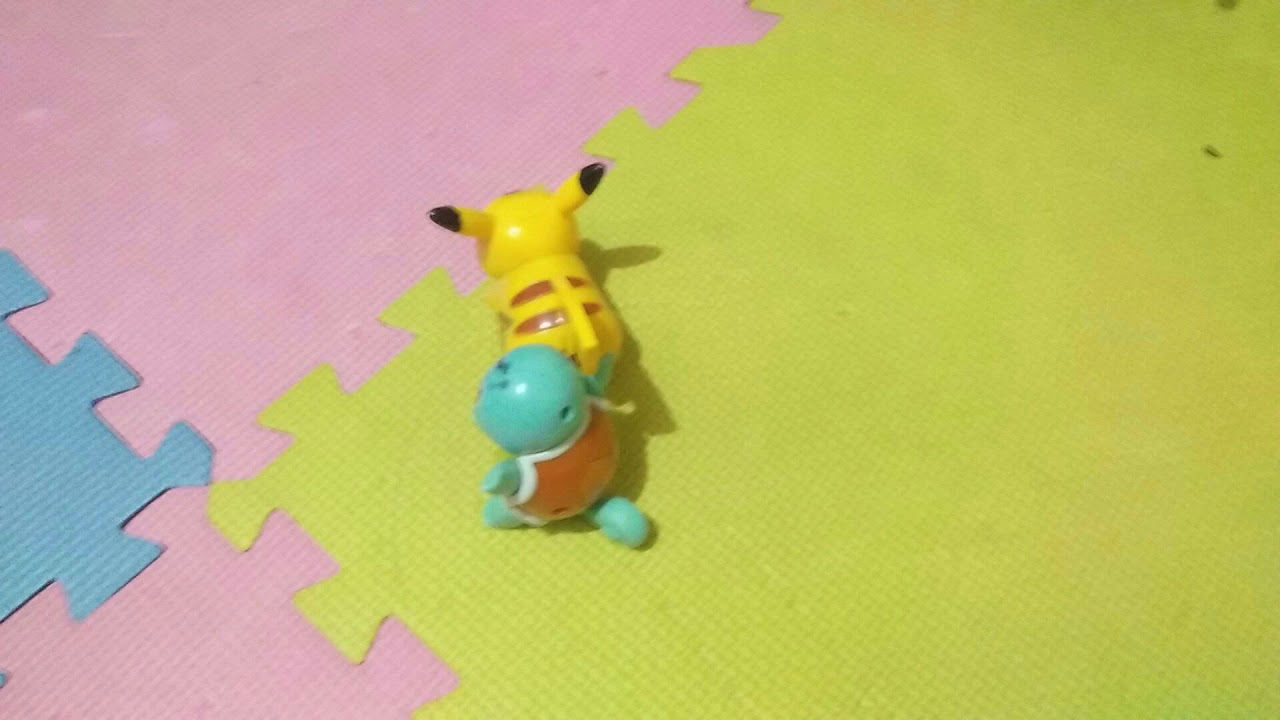Pokemon: Pikachu and Squirtle Race (Stop-Motion Video-No Audio) - YouTube